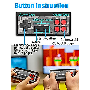 Fadist Retro Game Console, Built in 1800+ Classic Games, 4K HD Output Video Game Console, with 2 Classic Controller, Plug and Play Games Console, Ideal Gift for Kids, Adult, Friend, Lover