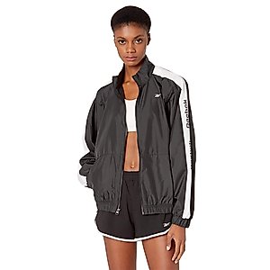Reebok Training Essentials Linear Logo Full Zip Jacket, Black/White, XL