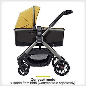 Diono Quantum2 3-in-1 Multi-Mode Stroller for Baby, Infant, Toddler Stroller, Car Seat Compatible, Adaptors Included, Compact Fold, XL Storage Basket, Black Cube