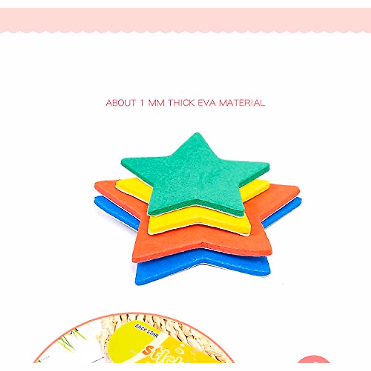 Foam Letter Stickers 3D Gillter Foam Journal Stickers Decorative Stickers Ribbon Stickers Aesthetic Stickers for Office Home Decorative Stickers (3D Flower B)