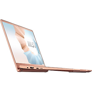 MSI Modern 14 Beige Mousse 14" Ultra Thin and Light Professional Laptop Intel Core i5-1155G7 Iris Xe 8GB 512GB NVMe SSD Win10 (B11MO-857)