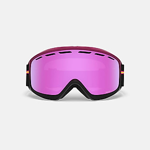 Giro Index OTG Adult Snow Goggles - Pink Neon Lights Strap with Vivid Pink Lens (2021)