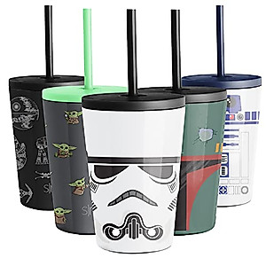 Simple Modern Star Wars Stormtrooper Toddler Cup with Lid and Silicone Straw | Kids Water Bottle Tumbler Insulated Stainless Steel Thermos | Classic Collection | 12oz, Star Wars: Stormtrooper