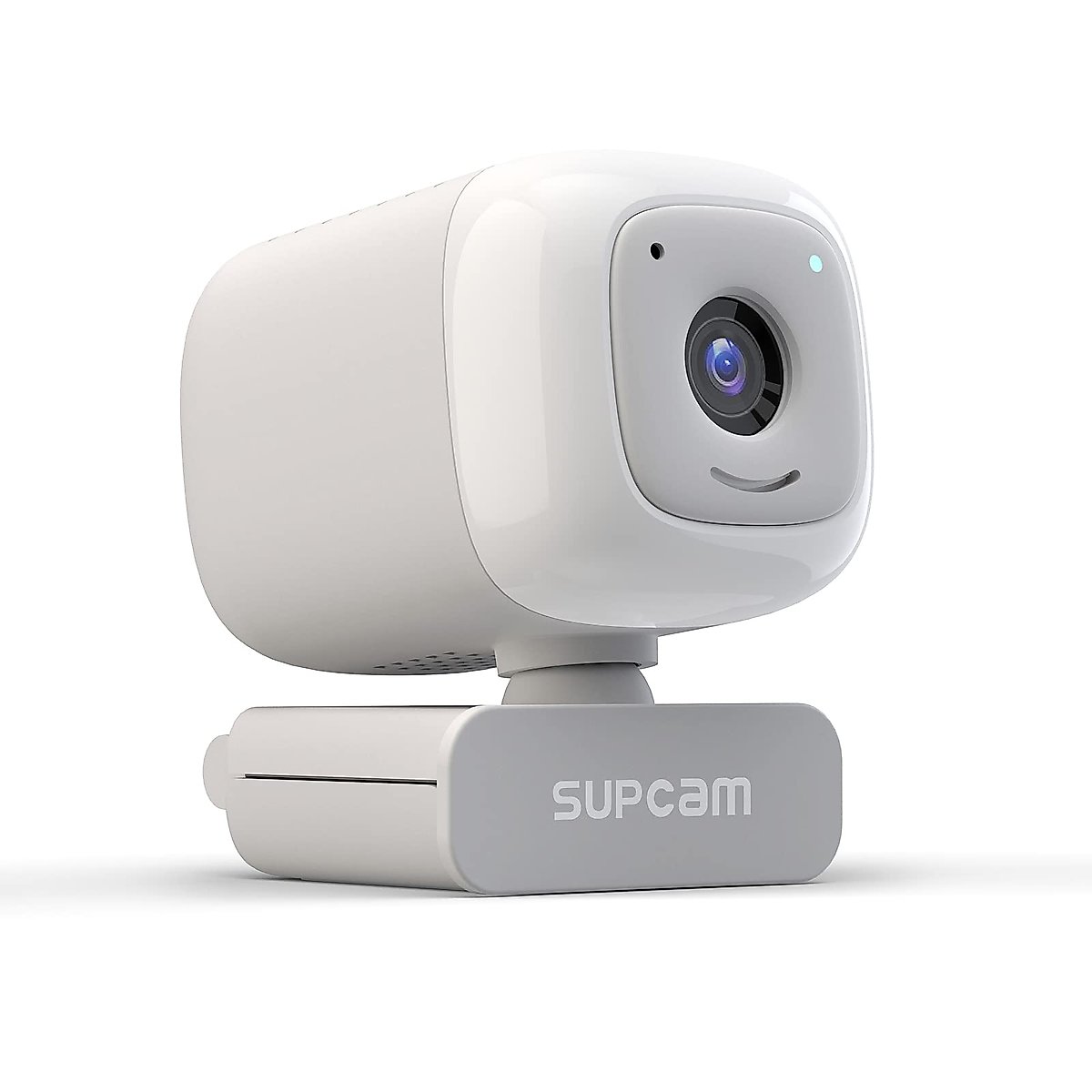 SUPCAM Webcam with Microphone and Speaker, HD 2K Web Camera for Laptop Desktop Computer PC,Portable USB Web Camera with Privacy Cover,Streaming Web Cam for Recording, Conferencing, Calling (Grey)