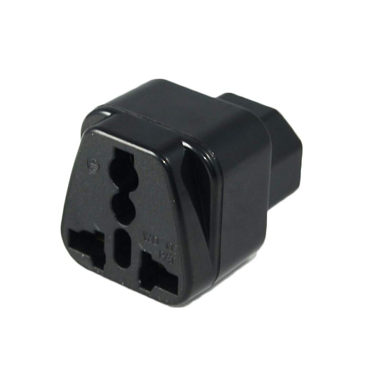 ANRANK IC141320AK UPS IEC C14 to Universal Female EU US UK AU C13 Socket Power Adapter AC Plug (2 Pack)