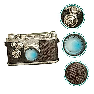 NOLITOY 3pcs Camera Model Nativity Ornaments for Kids Poppets for Kids Home Décor Camera Desktop Decoration Metal Desktop Ornament Sculpture Retro Camera Model Tabletop Camera Model