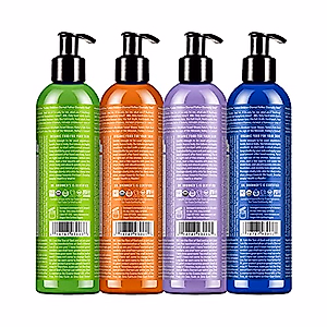 Dr. Bronner's - Organic Lotion (8 oz Variety Pack) Peppermint, Lavender Coconut, Orange Lavender, & Patchouli Lime - Body Lotion & Moisturizer, Certified Organic, Soothing for Hands, Face & Body, Nourishes & Hydrates, Vegan | 4 Count