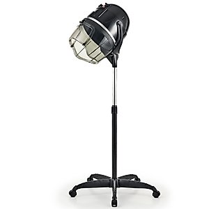 CO-Z Professional Adjustable Hooded Stand-Up Hair Bonnet Dryer with Timer Swivel Caster Rolling Base for Beauty Salon or Home Use