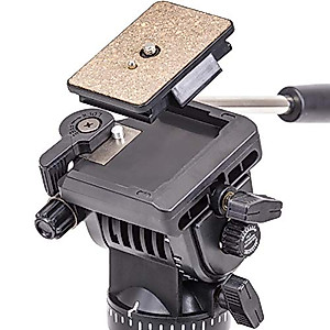 Takama 66" 3 Section Flip Video Camera Tripod withFluid Drag Head