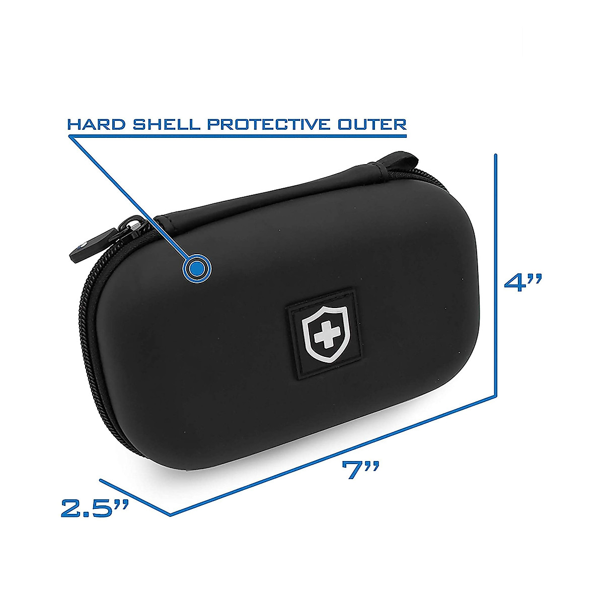 Casematix Compact Insulated Asthma Inhaler Travel Bag Case Compatible with Chamber Inhaler Spacer, Masks and More - Does Not Fit Spacers Longer Than 6.25 inches, Includes CASE ONLY