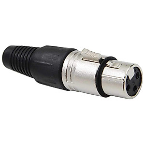 BNKENX 4Pack XLR Female Plugs Connectors XLR-F Plug 3 Pin Female XLR Cable Connector Microphone Plug