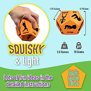 Covelico Kids Yoga - Fun Yoga Dice for Kids Yoga Game. Play Therapy Toys - Calming Yoga for Kids & Yoga for Toddlers, Roll and Play Creative Yoga Games for Kids with Kids Yoga Toys & Yoga Kids Props