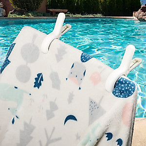 PAMISO 12 PCS Beach Towel Clip, Cloth Pins, Quilt Drying Clip, Plastic Clothespins, Strong Grip Holder to Dry Laundry on Clothesline and Hanging Rack(Small)