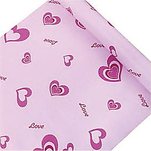 HOYOYO Self-Adhesive Shelf Liners Paper, Removable Self Adhesive Shelf Liner Dresser Drawer Wall Stickers Home Decoration, Pink Heart 17.8 x 78 Inches