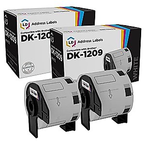 LD Compatible Address Label Roll Replacement for Brother DK-1209 1.1 in x 2.4 in (800 Labels, 2-Pack)