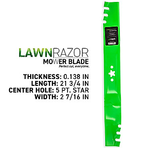 8TEN LawnRAZOR Mower Blade for Husqvarna HU550F HU550FH HU675FE HU725E HU725FH HU775H 580244001 580244002 (Mulching) 3 Pack