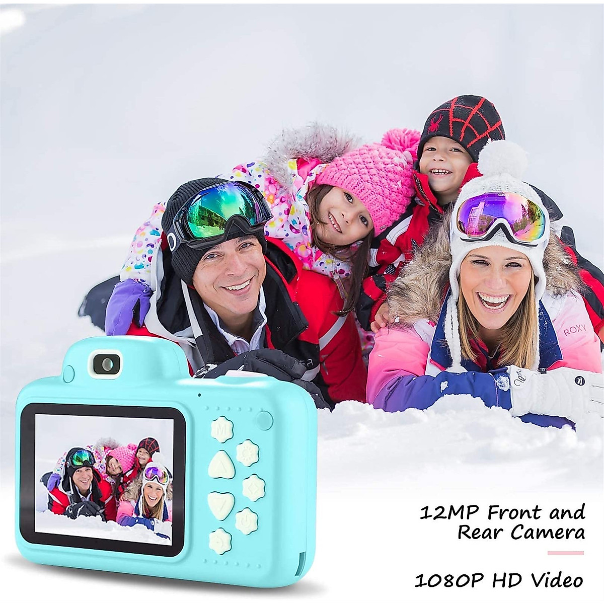 GIENEX Kids Camera Girls Toy Birthday Gift 2.4 Inch1080P Toddler Camera Portable Toy for 3 4 5 6 7 8 Year Old Video Children Digital Camera for 3-10 Year Old Girl