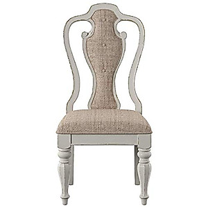 Liberty Furniture Industries Magnolia Manor Splat Back Up Side Chair, W20 x D25 x H45, White