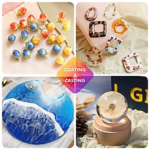 UV Resin - 240g Crystal Clear Hard Type Ultraviolet Fast Curing UV Epoxy Resin for Jewelry Making, Resin Molds, Craft, UV Resin Glue Solar Cure Sunlight Activated Resin for Casting & Coating