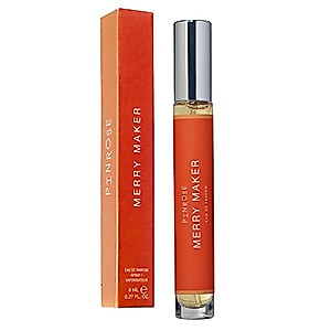 PINROSE Perfumes Merry Maker - Eau de Parfum Fragrance Travel Spray for Women - Vegan, Cruelty-free, and Hypoallergenic Scent w/ Essential Oils - Notes of Nectarine, Violet, Rose, Jasmine & Musk