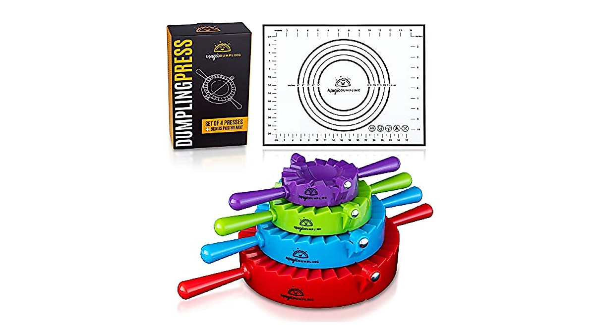 Magic Dumpling Maker Kit - 4-Piece Dough Press Set for Pastries