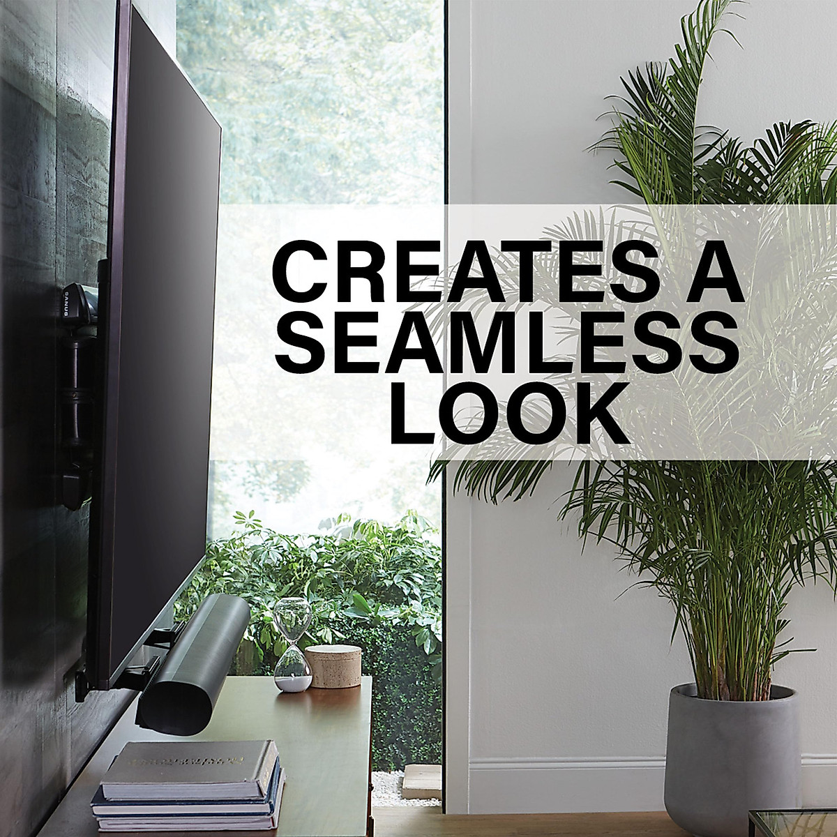 Sanus Soundbar TV Mount Designed for Sonos Arc Sound bar - Height & Depth Adjustable for Dolby Atmos - Universal Compatibility Other TV Mounts - Easy Assembly -OSSATM