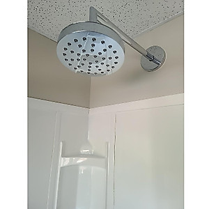 DGBRSM 4'' Oversized Shower Arm Flange Universal Replacement Escutcheon Cover Plate Extra Large Round Escutcheon Cover Plate for Shower Head Arm, Chrome