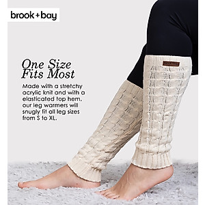 Leg Warmers for Women - Cable Knit Leg Warmers - Knitted Ankle Warmers - Winter Boot Cuffs for Women - Warm Calf Leg Warmers