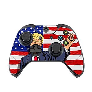 American Flag Caricature Cartoon President Caricature Vinyl Decal Sticker Skin by Trendy Accessories for Xbox One Controller