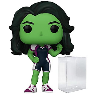 POP Marvel: [She Hulk] Attorney at Law - [She Hulk] Funko Vinyl Figure (Bundled with Compatible Box Protector Case), Multicolor, 3.75 inches
