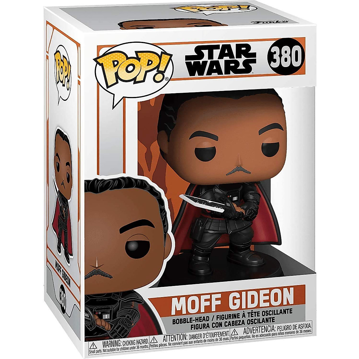 POP Star Wars: The Mandalorian - Moff Gideon with Darksaber Funko Pop! Vinyl Figure (Bundled with Compatible Pop Box Protector Case), Multicolor, 3.75 inches