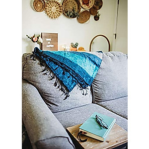 Extra Soft Yak Wool Blend Blanket/Throw - Made in Nepal Size 48" x 96"