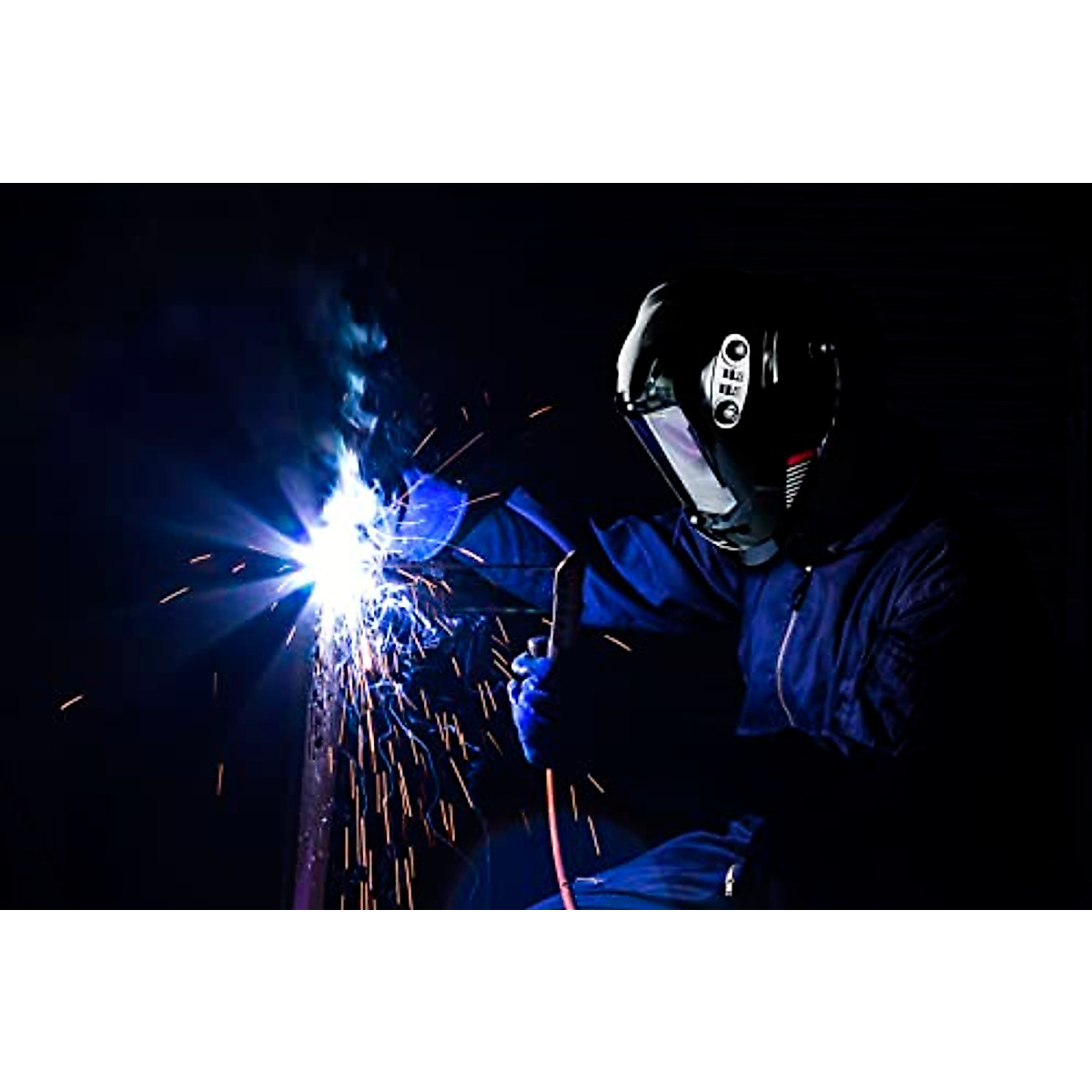 Manusage Large Viewing Screen True Color Solar Power Auto Darkening Welding Helmet, Wide Shade 4/5-9/9-13 for Tig Mig Arc Weld Grinding Welder Mask,16800FSH