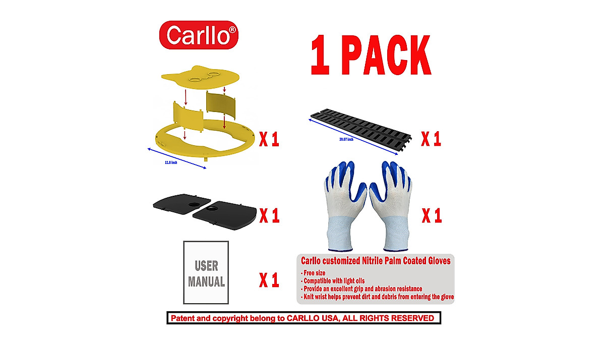 2024 Carllo Upgraded Bucket Lid Mouse Trap