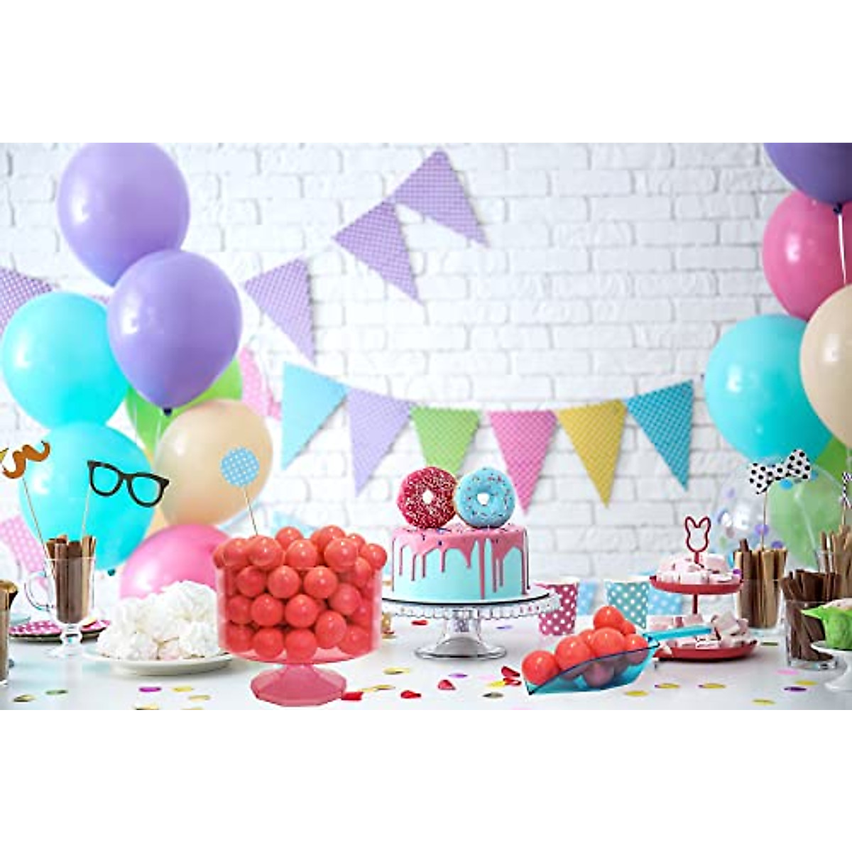 Gum Balls Fruit Flavored, Candy Buffet Treats, Machine Size Refills, Kosher Certified Parve, 1" Inch (Original Pink, Half-Pound)