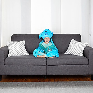 Franco Kids Bedding Super Soft and Cozy Wearable Hooded Throw, 30 in x 50 in, Blues Clues