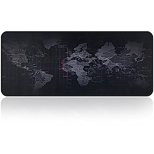 Large Gaming Mouse Map Pad with Nonslip Base-31.5x11.8x0.15 Inch|Extended XXL Size, Heavy|Thick, Comfy, Foldable Mat for Desktop, Laptop, Keyboard& More|Enjoy Precise & Smooth Operating Experience