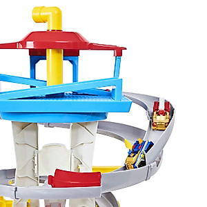 Paw Patrol, True Metal Adventure Bay Rescue Way Toy Playset with 2 Exclusive Die-Cast Vehicles, 1:55 Scale