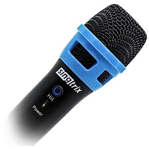 singtrix New Premium Wireless Karaoke Microphone Seen On SharkTank, with Hit Effect Party Bundle Karaoke Machines, Kids & Adults, Universal 1/4" Output, 150ft Range, Events, Speech, Party