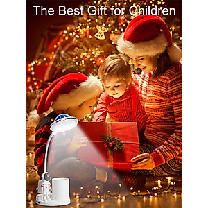 Astronaut Desk Lamp for Kids,Star Space Projector Galaxy Night Light,Eye-Care Reading Small Desk Lamps, with Pen Holder Spaceman Table Lamp, Bedroom Decor Aesthetics, Gifts for Boys and Girls