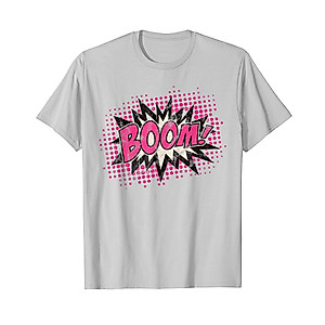 Vintage Boom Bang Pow Kaboom Comic Explosion Speech Bubble T-Shirt