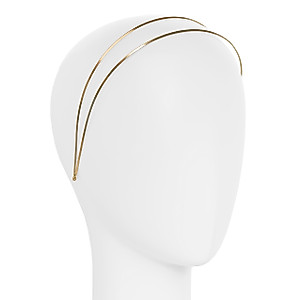 L. Erickson Metal Double Headband - Gold