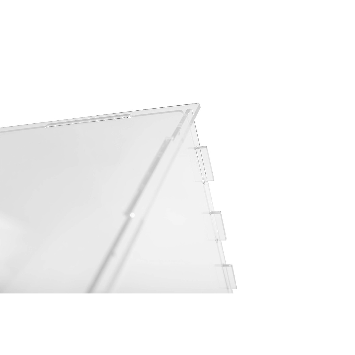 Clear Acrylic Display Case-Assemble Countertop Box for Display-Clear Display Box,Dustproof Protection Showcase for Toy Collectibles (6x6x10inch)