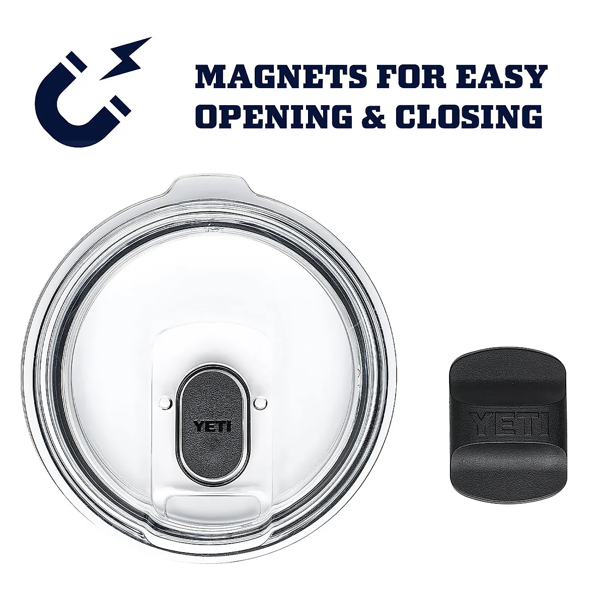 YETI Rambler 10 oz Stackable Mug, Vacuum Insulated, Stainless Steel with MagSlider Lid, Big Wave Blue