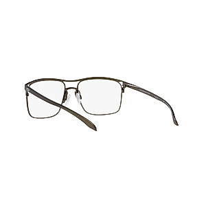 Oakley Men's Ox5068 Holbrook Ti Rx Rectangular Prescription Eyewear Frames, Pewter/Demo Lens, 55 mm