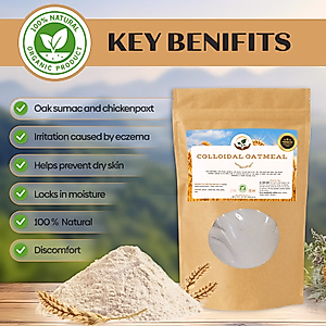 Dirty Treasures Organic Colloidal Oatmeal | Oatmeal Bath | Soap Making Colloidal Oatmeal |16 OZ