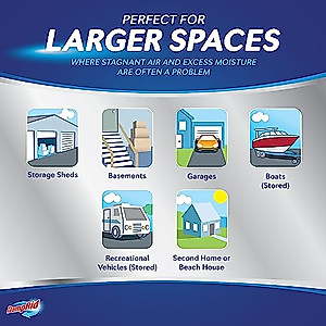 DampRid Hi-Capacity Moisture Absorber Bucket, 2 Pack — Fragrance Free, 2 lb. 15.5 oz.