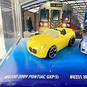 Micro Machines 2022 Series 6 World Pack #17 Micro City: Pontiac GXP, Cadillac CTS-V, Land Rover Discovery, Jaguar XFR-S, Silverado