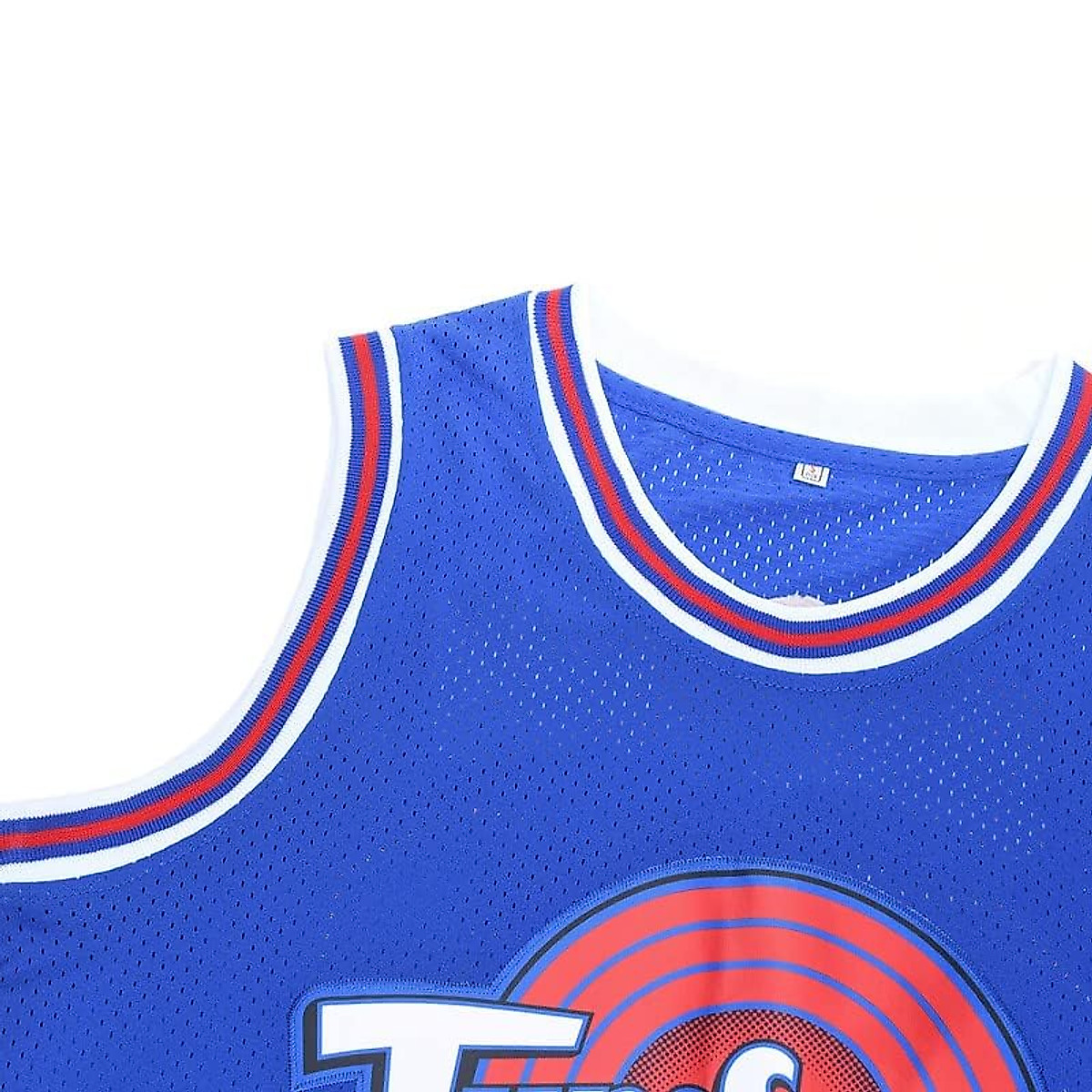 OTHERCRAZY Mens Basketball Jersey #23 Space Movie Jersey S-XXL White/Black/Blue (Blue, Small)