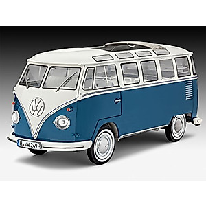 Revell 07009 Volkswagen T1 Samba Bus Model Kit, 1:16 Scale 27.2 cm, Multi-Color, 223